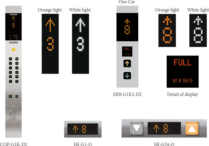 Full color LCD indicator | TOSHIBA ELEVATOR AND BUILDING SYSTEMS ...